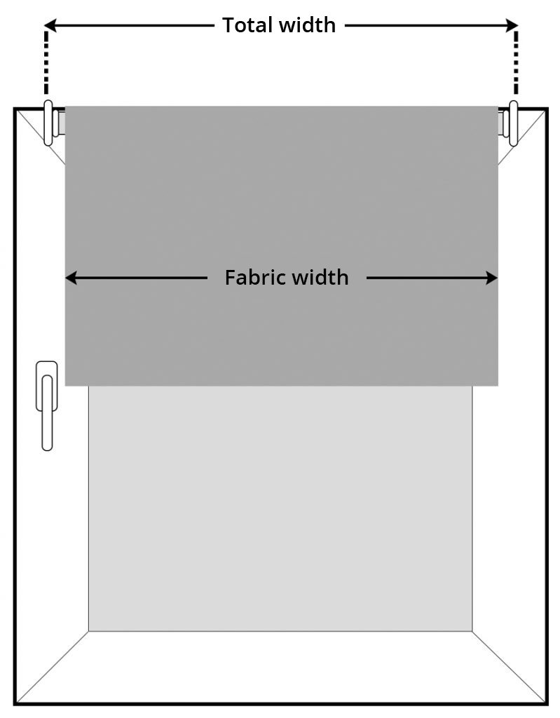 Mounting a Roller Blind - How to Measure - hastahome.co.uk
